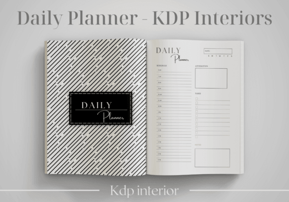 Daily Productivity Planner – Printable 121-Page KDP Interior | Inspire ...