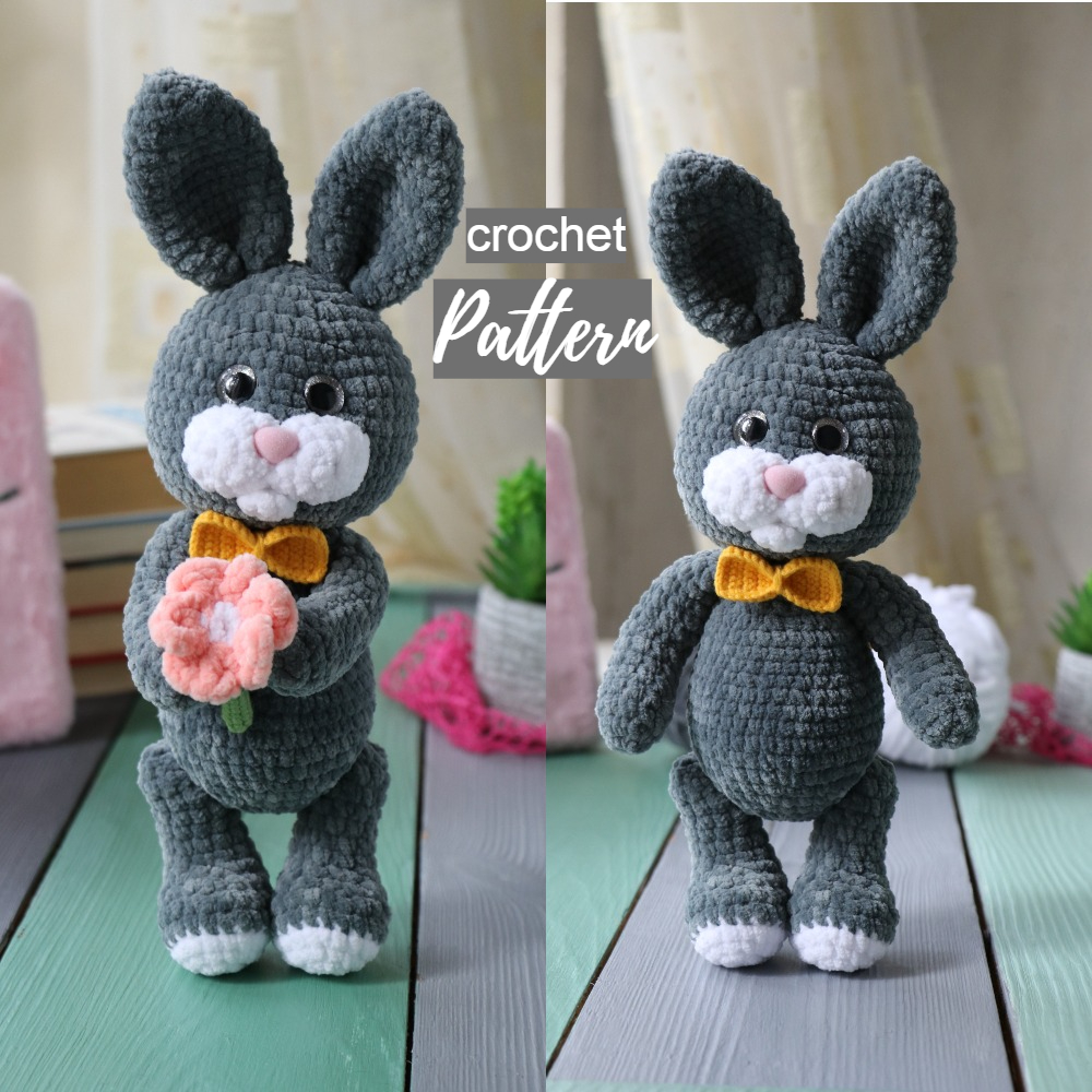 Crochet plush bunny amigurumi pattern Eng PDF | Inspire Uplift