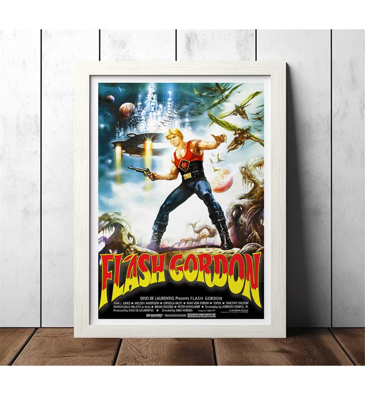 Flash Gordon 1980 Classic Vintage Movie Poster - | Inspire Uplift