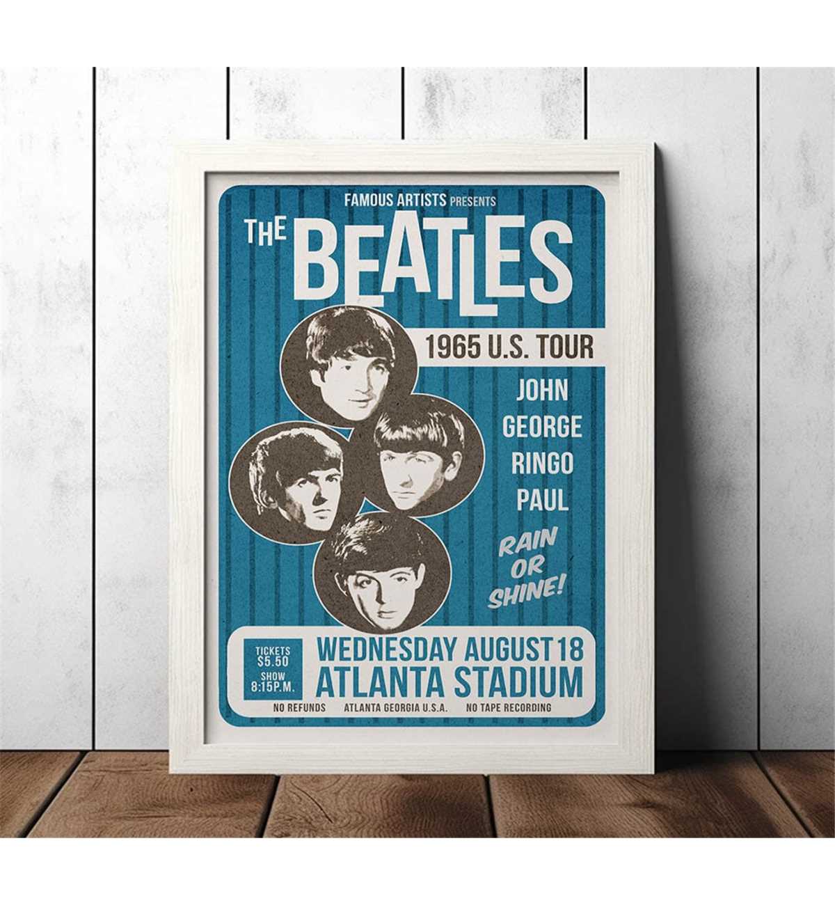 The Beatles Concert Poster - Music Fan Collectibles | Inspire Uplift
