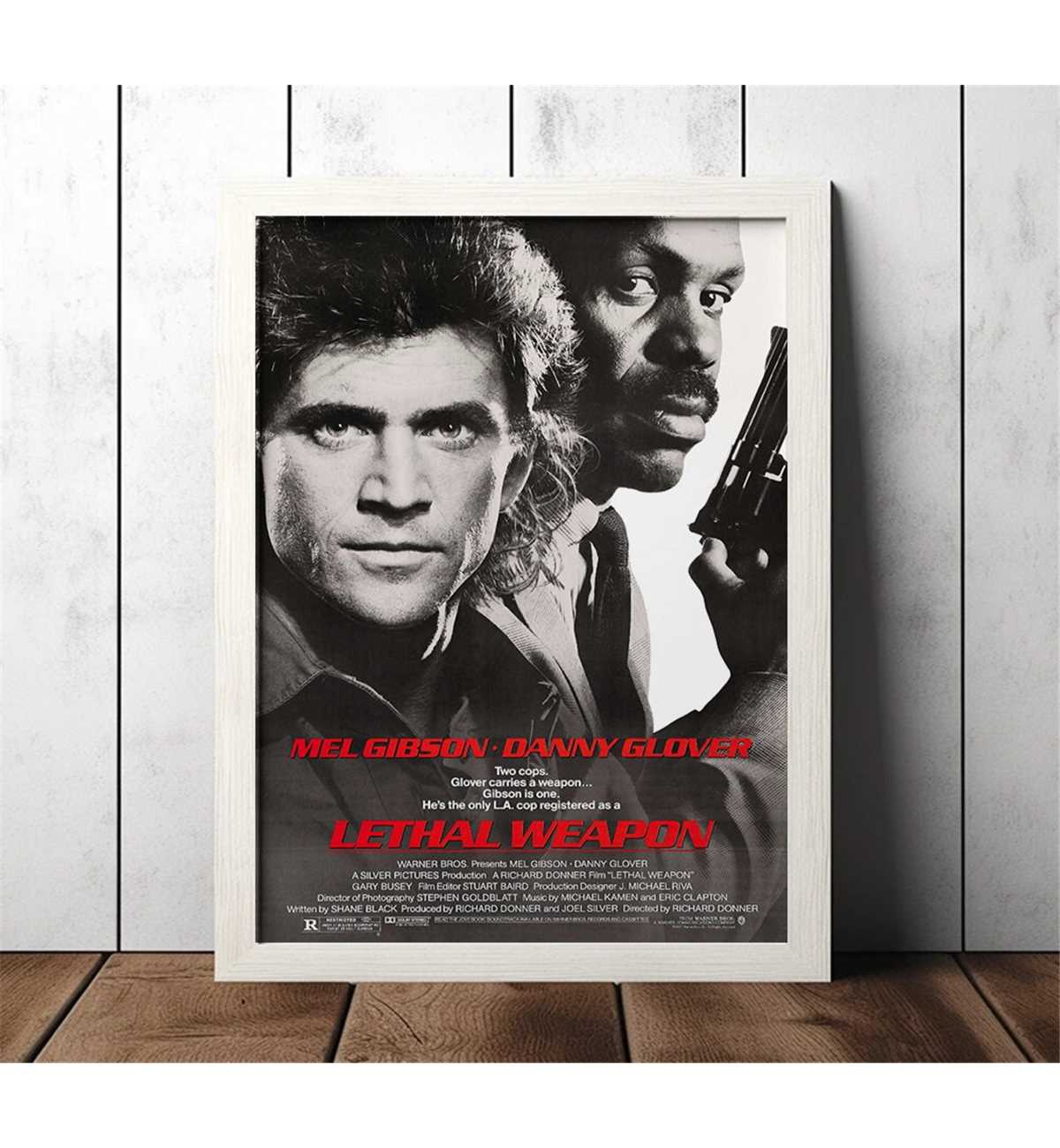 Lethal Weapon (1987) Classic Movie Poster - Film | Inspire Uplift
