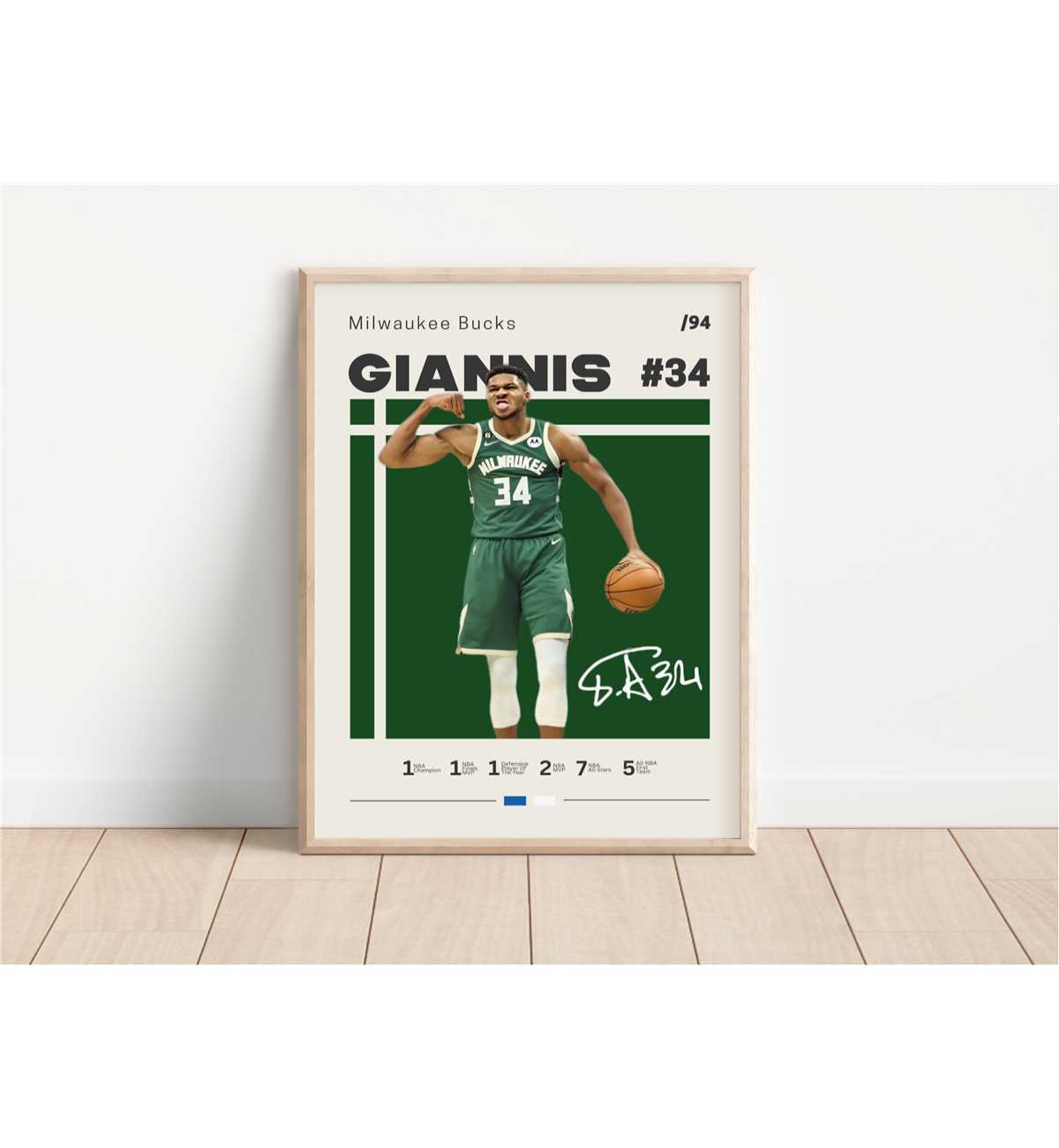 Giannis Antetokounmpo Poster, Milwaukee Bucks, NBA Fans, NBA | Inspire ...