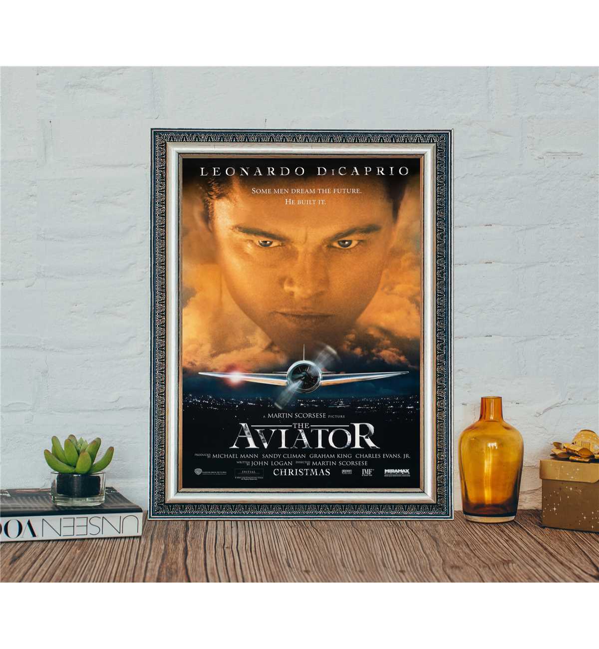 The Aviator Movie Poster, Leonardo DiCaprio Classic Movie | Inspire Uplift