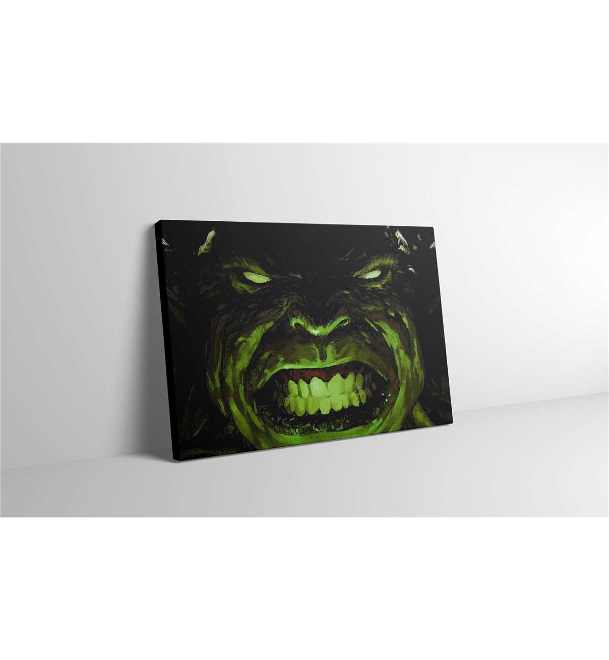 The Hulk Angry Face Canvas Print Wall Art | Inspire Uplift