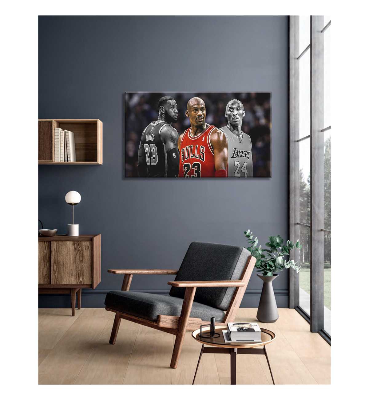 Jordan Kobe Bryant and LeBron James Canvas Kobe | Inspire Uplift