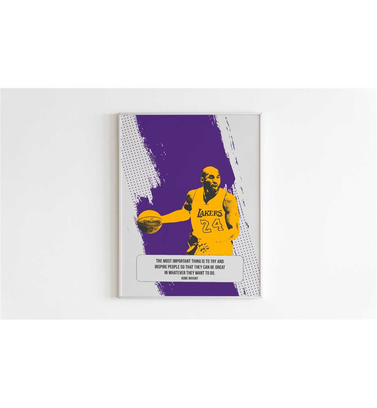 Kobe Bryant Poster, Kobe Bryant Wall Art, Kobe | Inspire Uplift