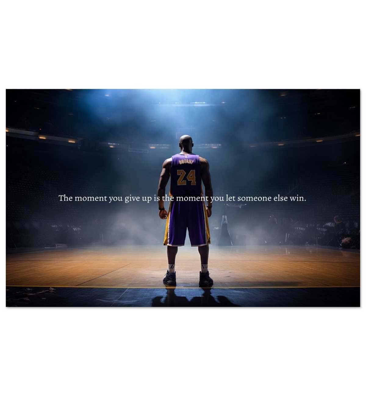 Kobe Bryant poster mamba mentality motivational quote poster | Inspire ...