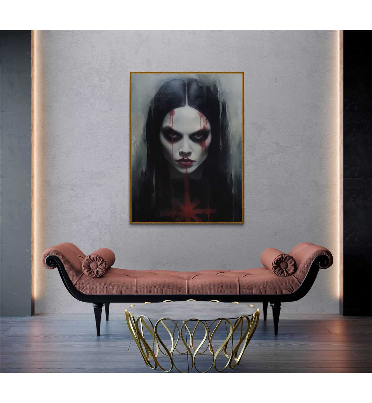 Vampire Woman Portrait, Dracula Poster, Dark Academia Decor, | Inspire ...
