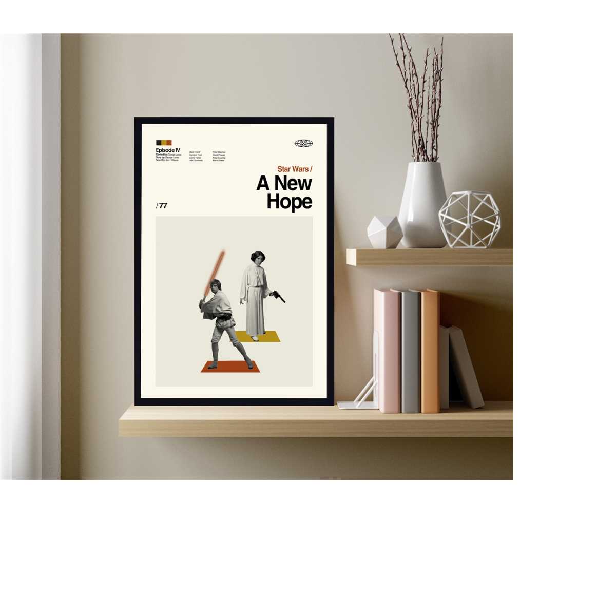 A New Hope Movie, A New Hope Print, Star Wars, Retro Movie P | Inspire ...