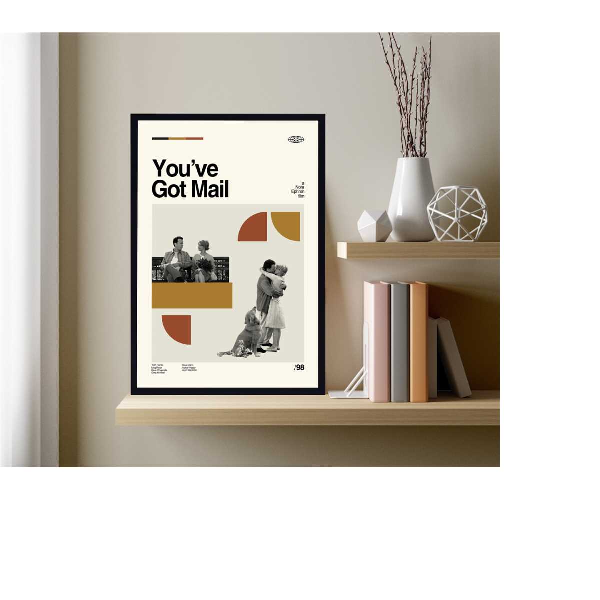 You've Got Mail Movie, Nora Ephron, Minimalist Movie Poster, | Inspire ...