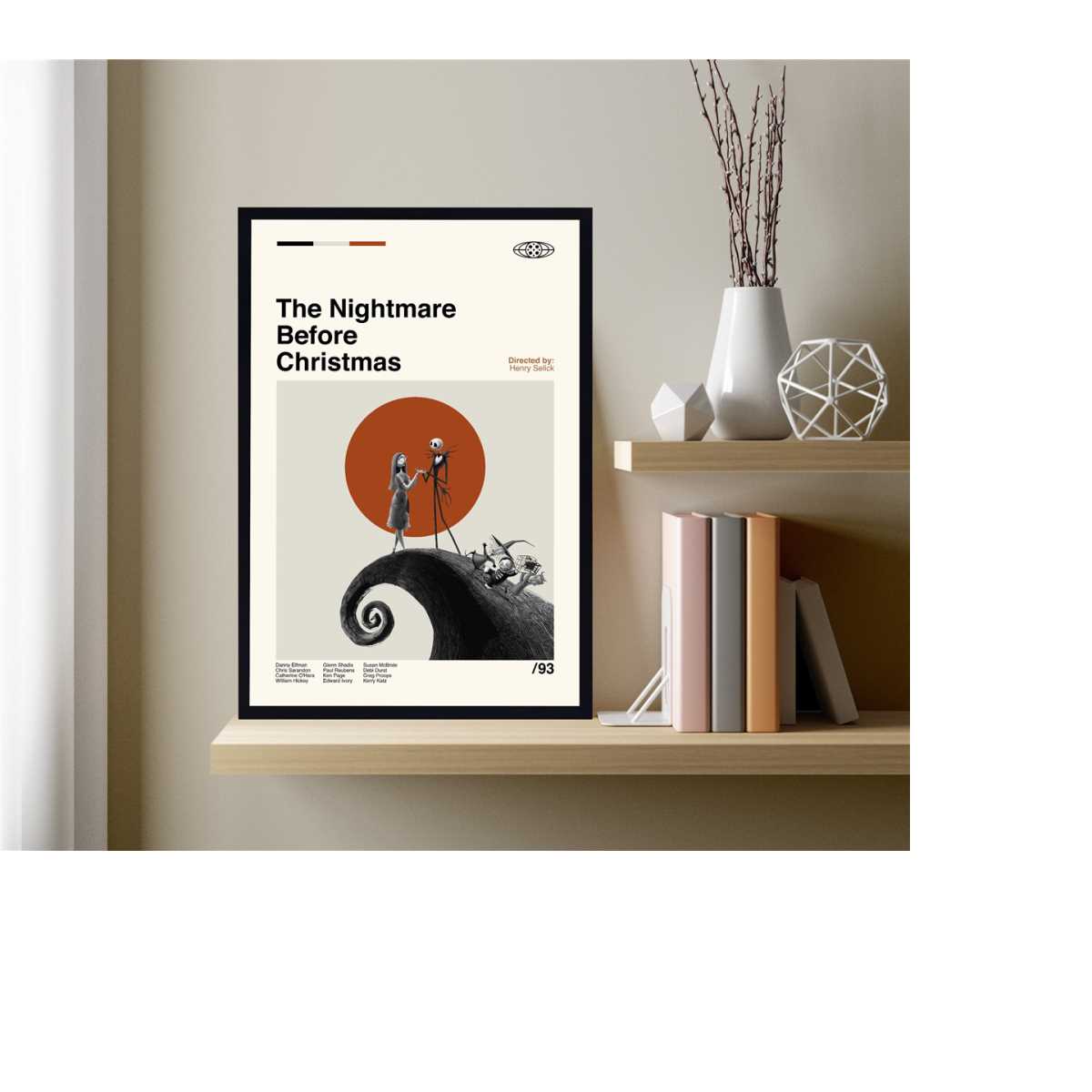 The Nightmare Before Christmas Poster, Custom Poster, Retro | Inspire ...