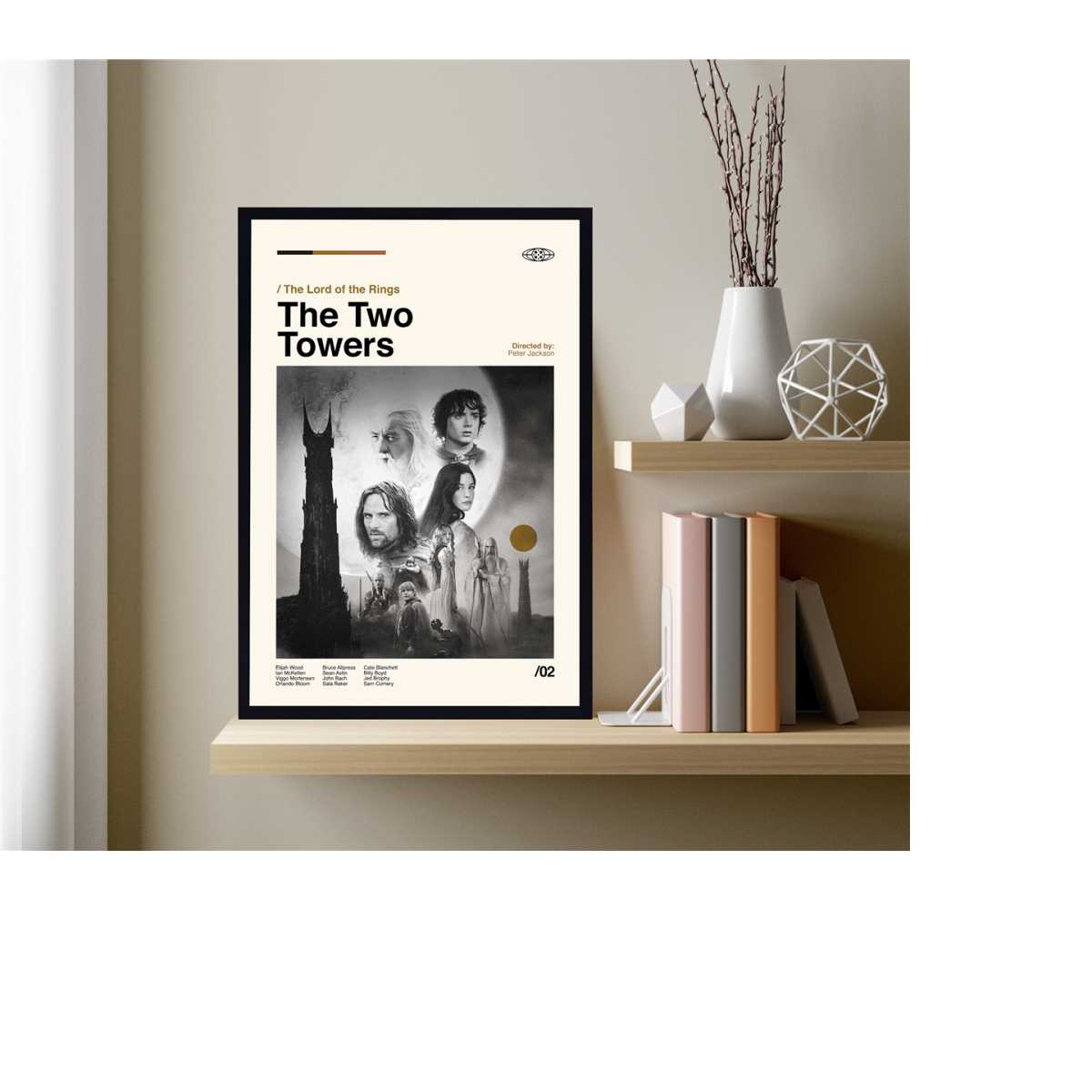 The Two Tower Poster, The Two Tower Movie, Movie Poster, Vin | Inspire ...