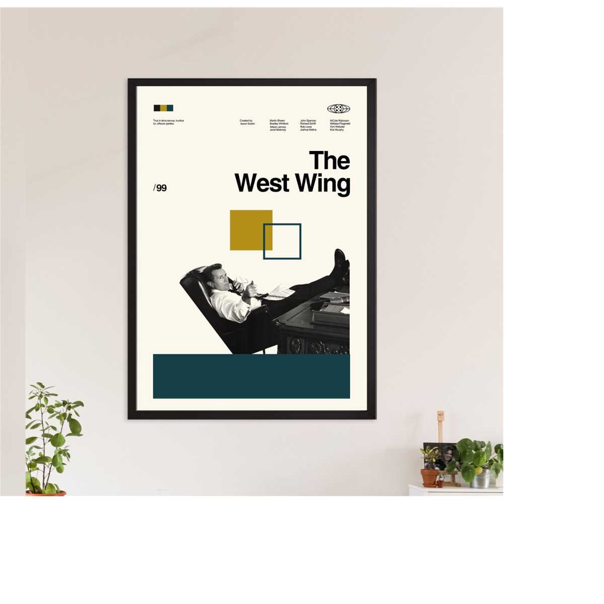 The West Wing Poster, The West Wing Print, Movie Poster, Min | Inspire ...