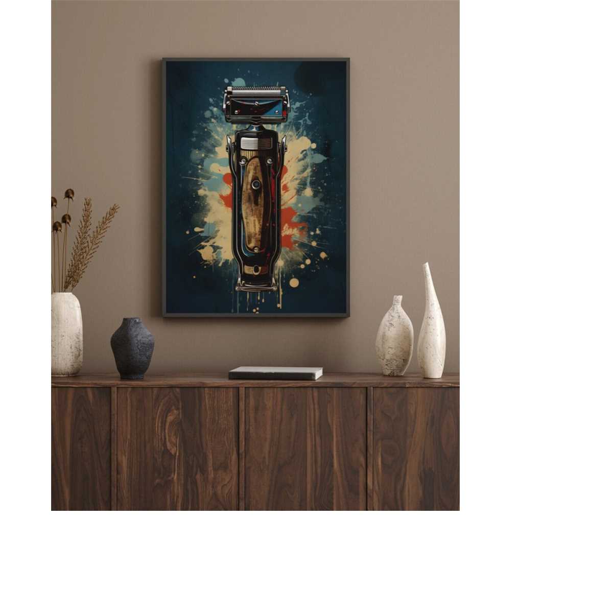 Barbershop Poster - Barber Clipper Print - Clipper Art Poste | Inspire ...