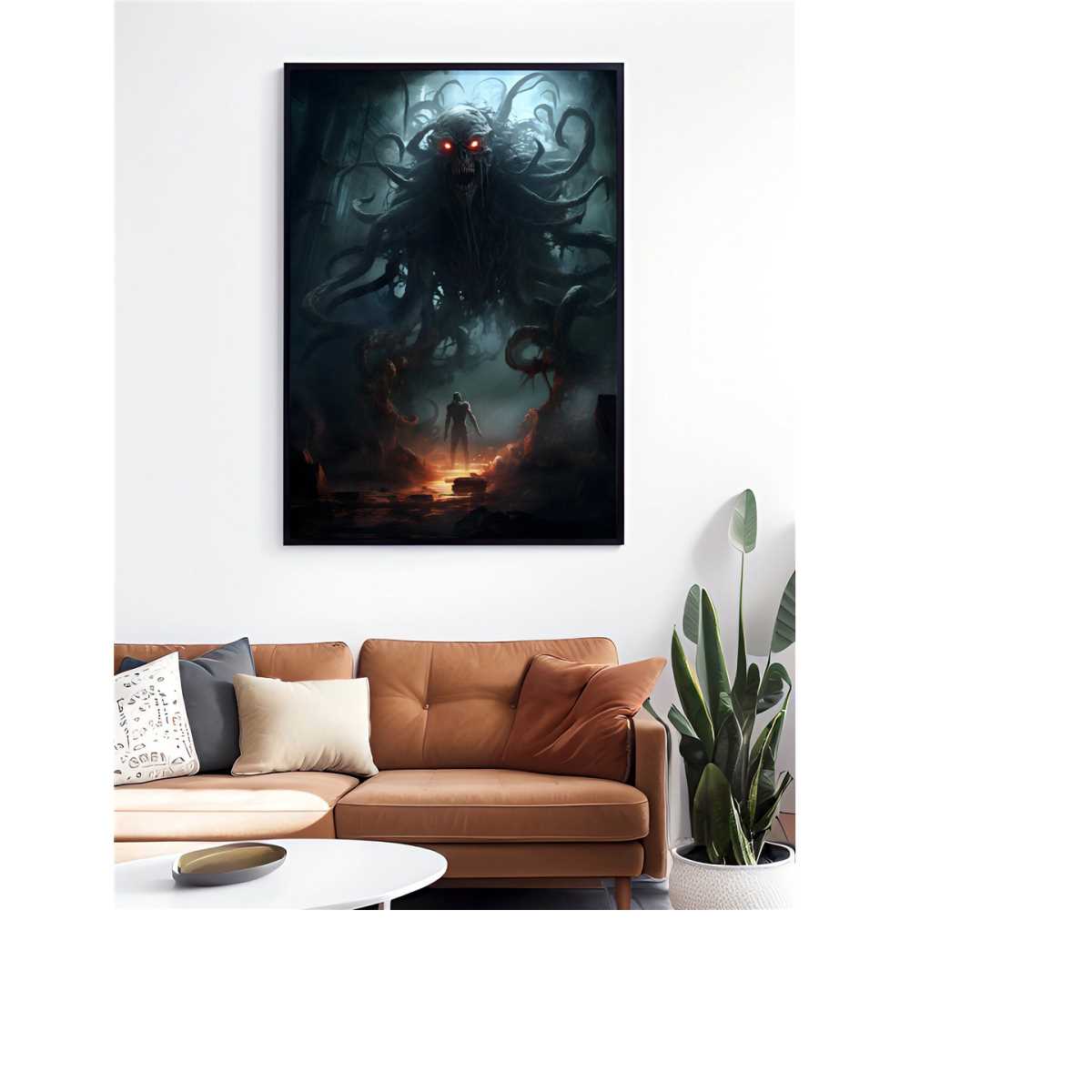 Monster Print - Sci Fi Wall Art - Horror Art Poster - Gothic - Inspire ...