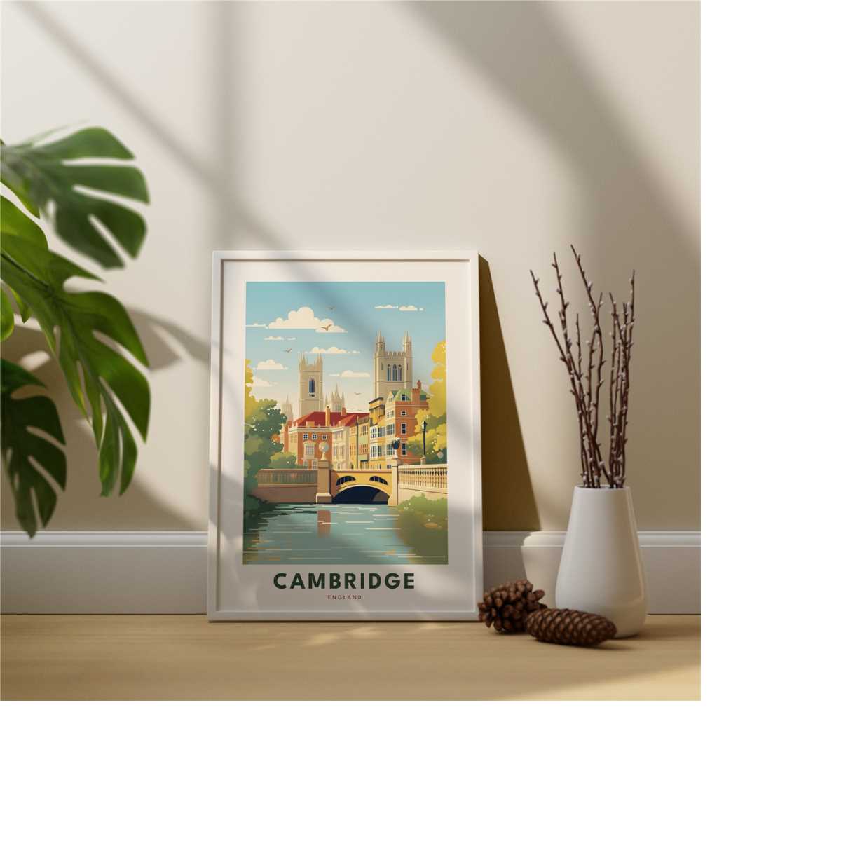 Cambridge Print - Cambridge art - Cambridge Poster - England | Inspire ...