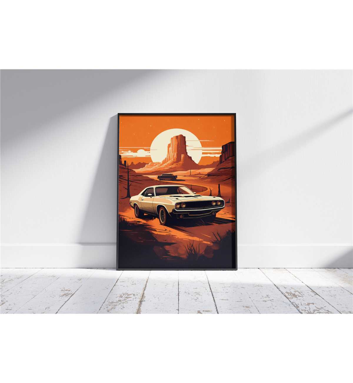 Digital Poster Dodge Challenger Print American Muscle Poster | Inspire ...