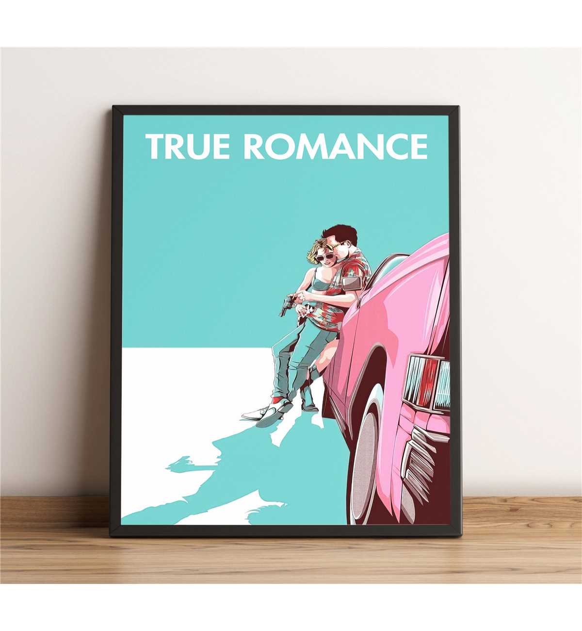 True Romance Poster, Christian Slater Wall Art, Quentin | Inspire Uplift
