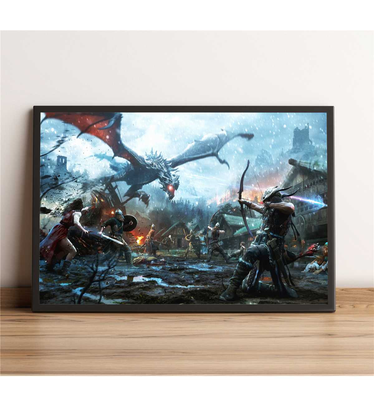 The Elder Scrolls V: Skyrim Poster, Dragonborn Wall | Inspire Uplift