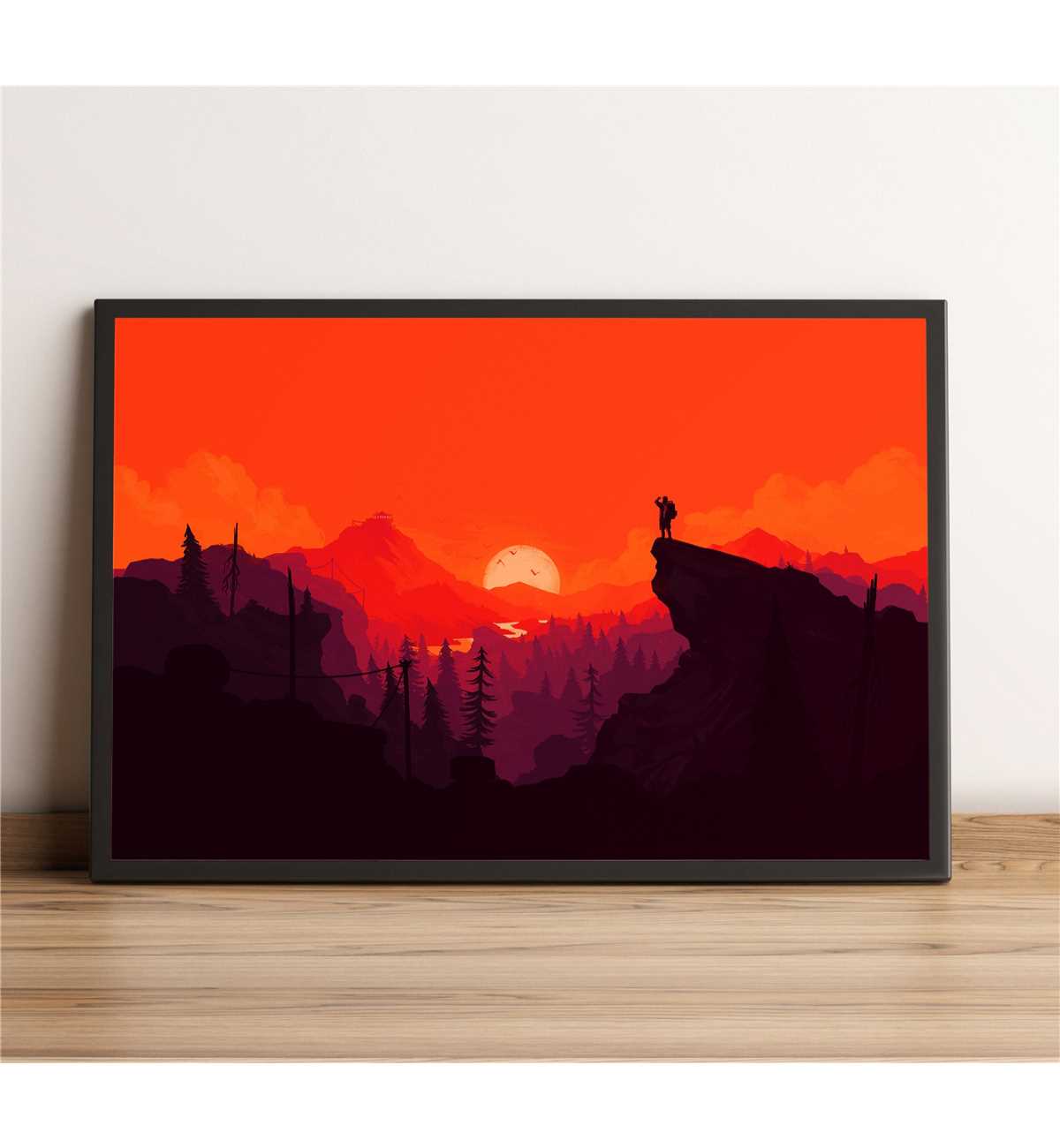 Firewatch Poster, Henry M. Wall Art, National Forest | Inspire Uplift