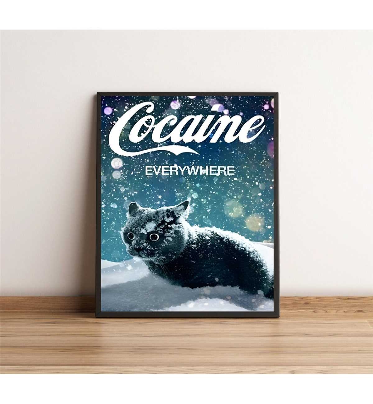Funny Cat Poster, Cat Lover Poster, Cat Wall | Inspire Uplift