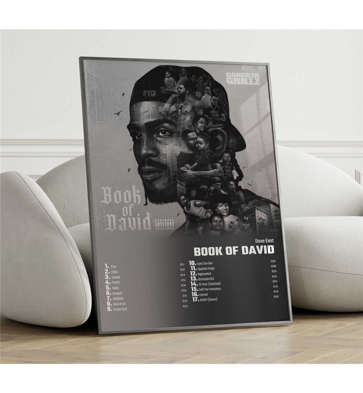 Dave East - Book Of David Album Cover | Inspire Uplift