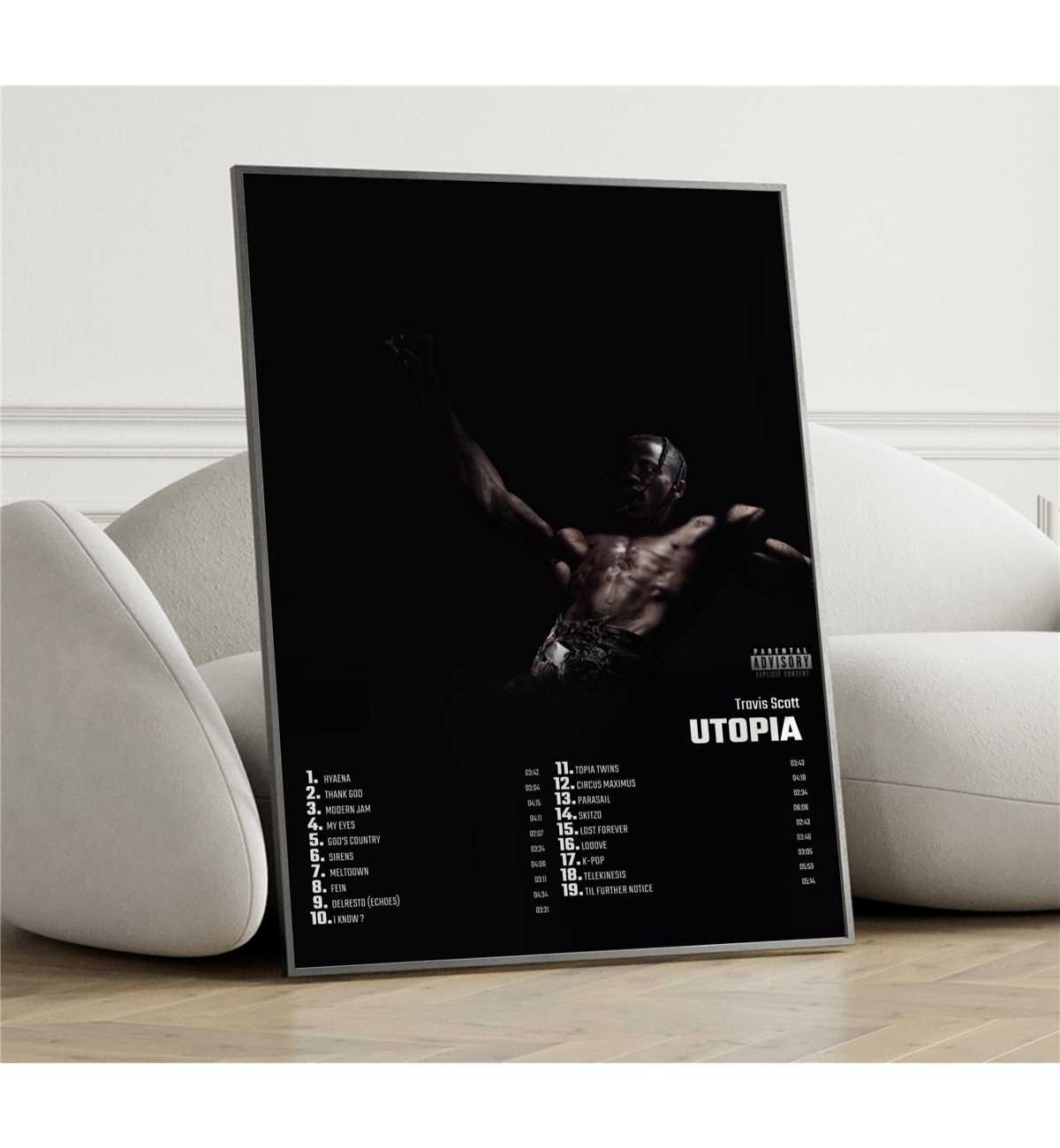 Travis Scott - Utopia Album Cover Poster Wall | Inspire Uplift