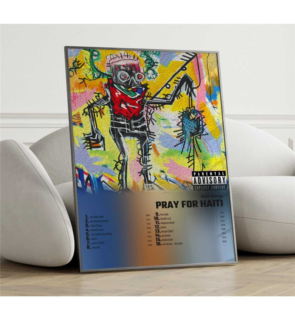 Mach-hommy - Pray For Haiti Album Cover Poster | Inspire Uplift
