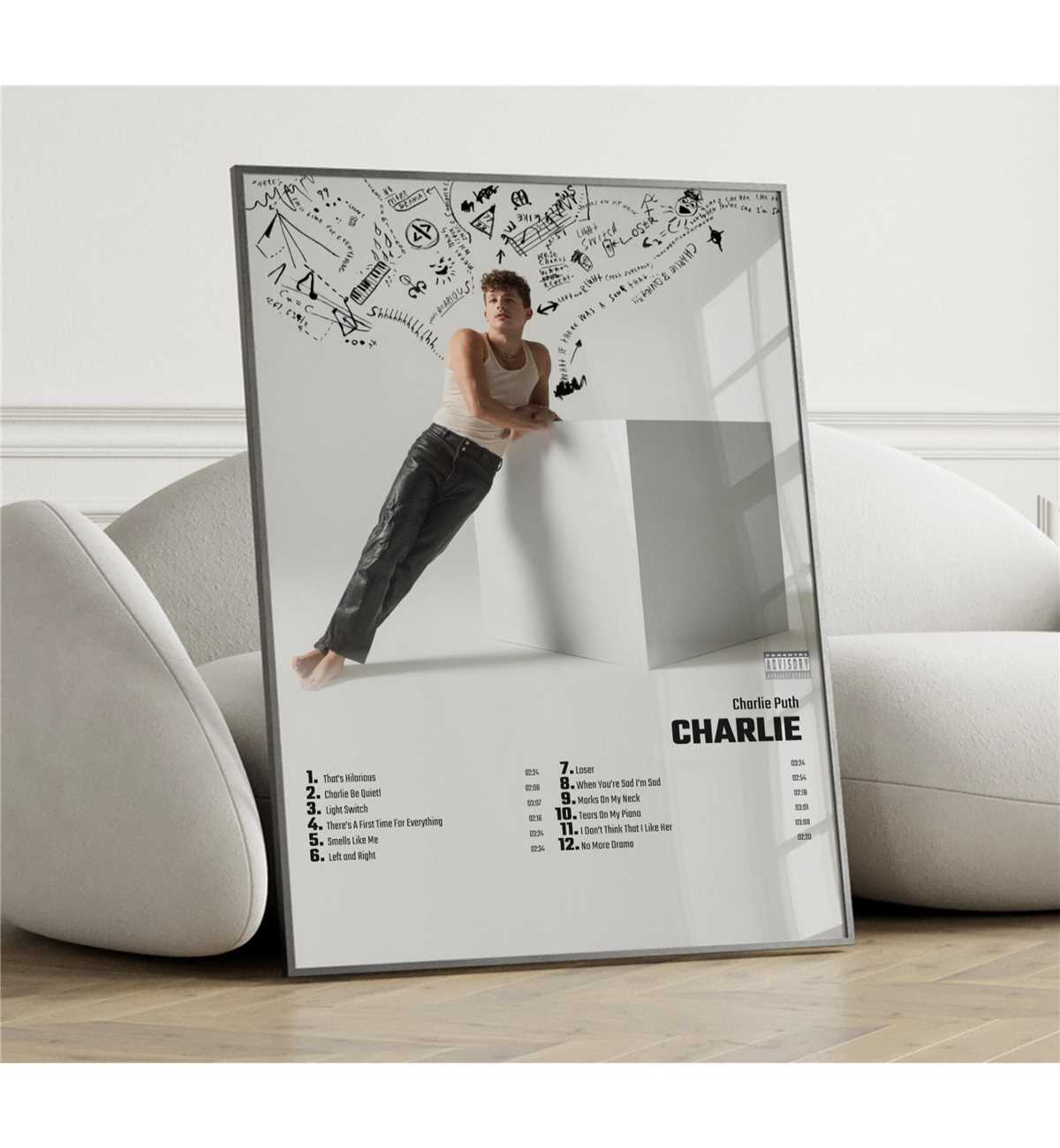 Charlie Puth - Charlie Album Cover Poster Wall | Inspire Uplift