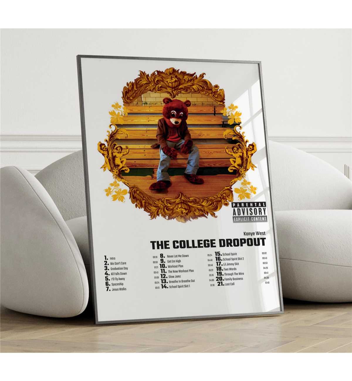 Kanye West - The College Dropout Album Cover | Inspire Uplift