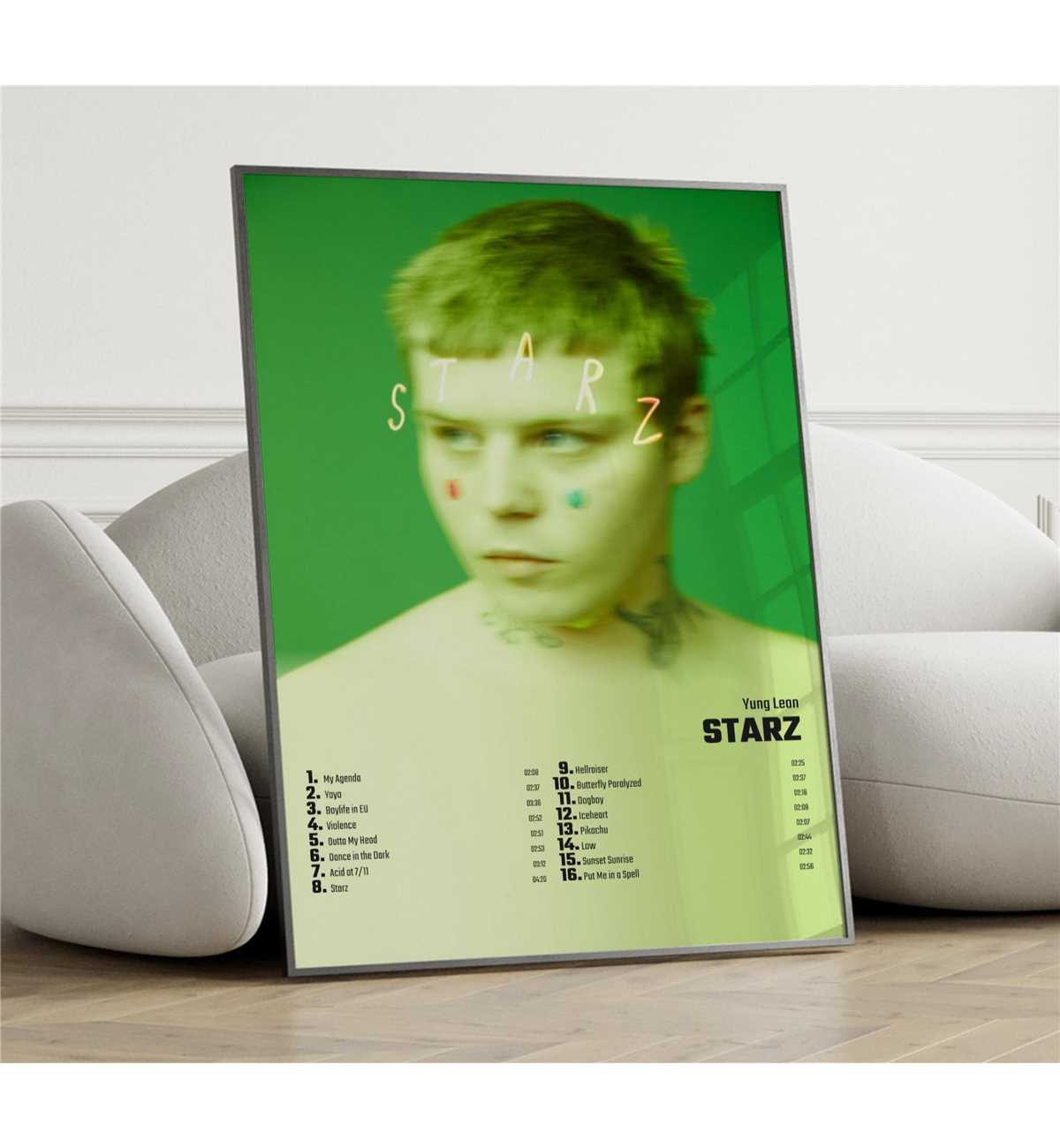 Yung Lean - Starz Album Cover Poster Wall | Inspire Uplift