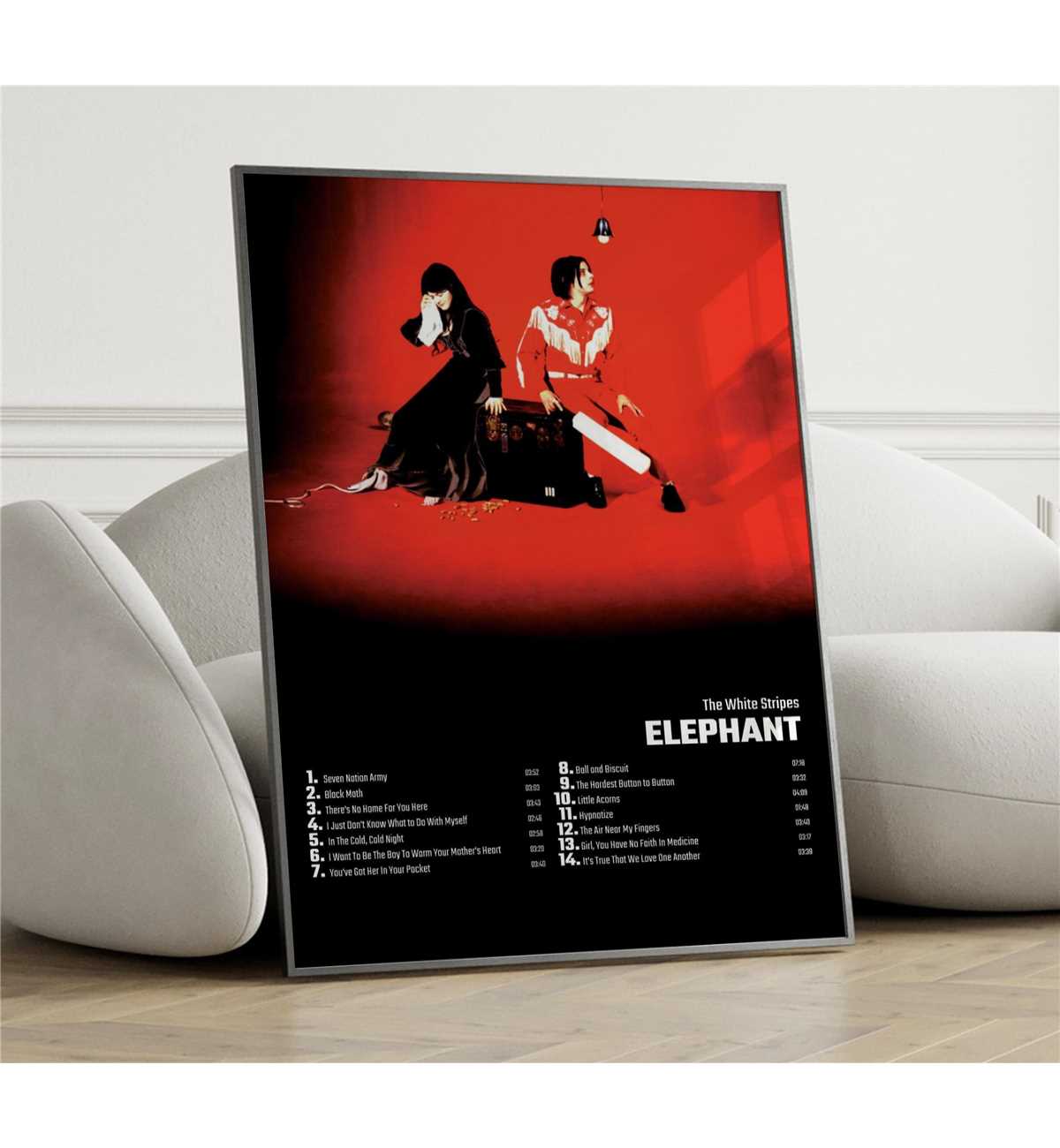 The White Stripes - Elephant Album Cover Poster | Inspire Uplift