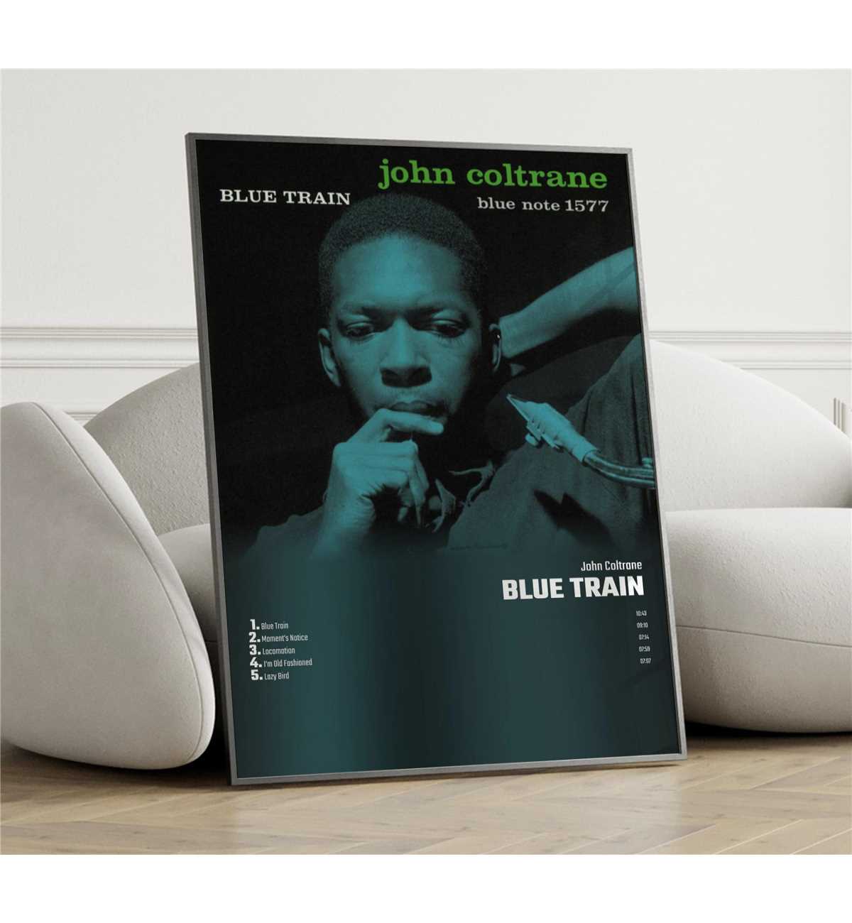 John Coltrane - Blue Train Album Cover Poster | Inspire Uplift