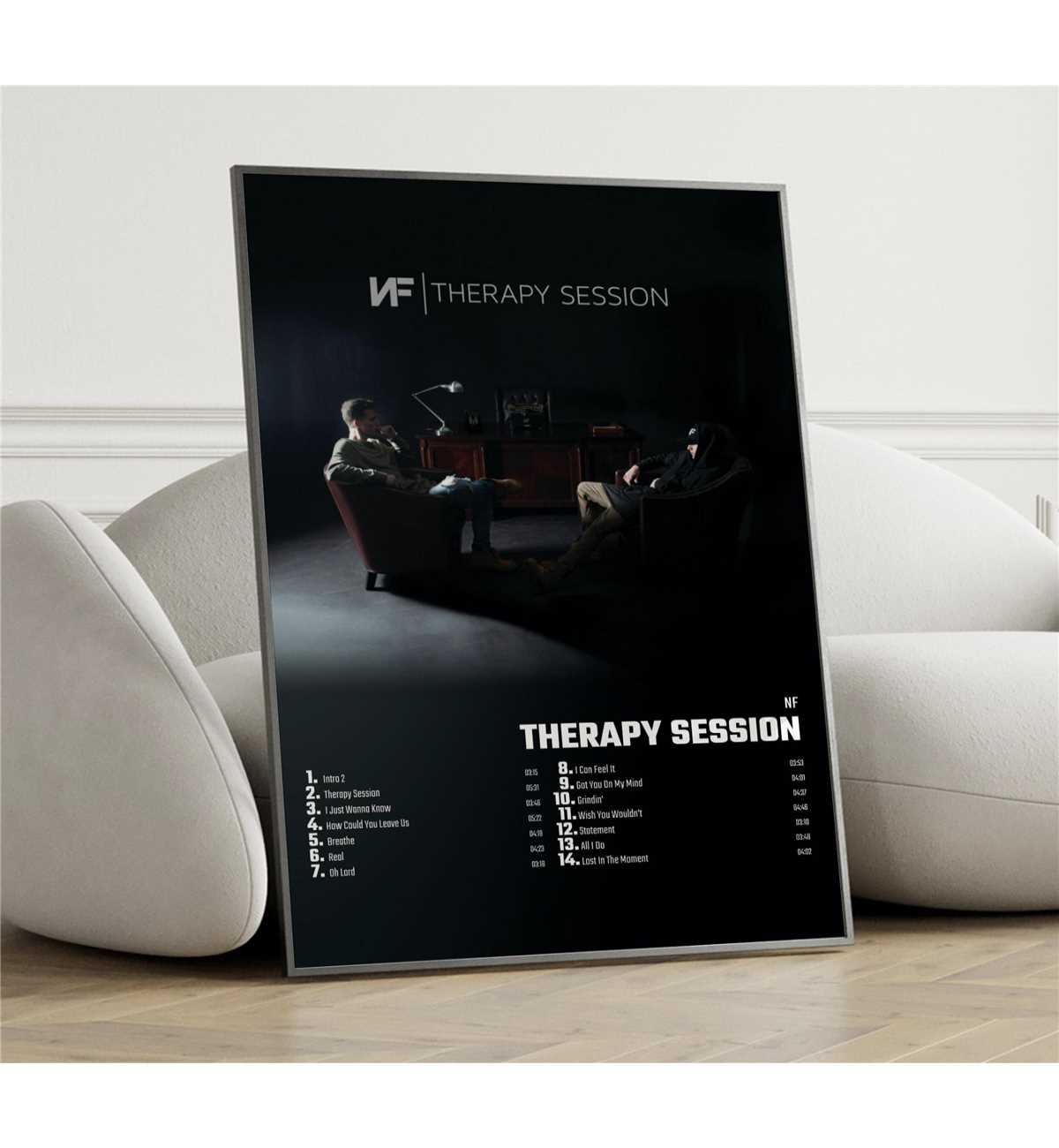 Nf - Therapy Session Album Cover Poster Wall | Inspire Uplift