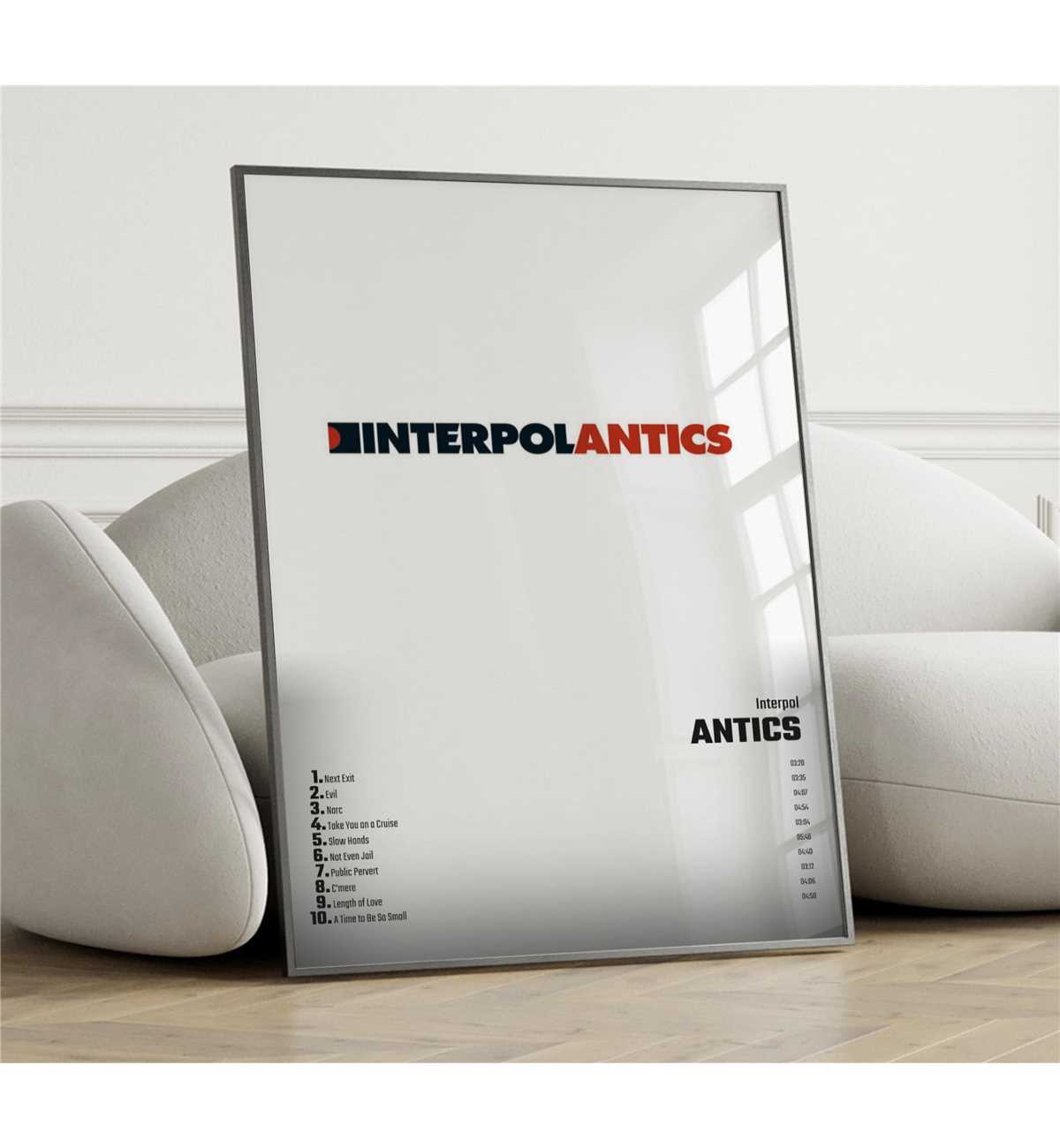 Interpol - Antics Album Cover Poster Wall Art, | Inspire Uplift
