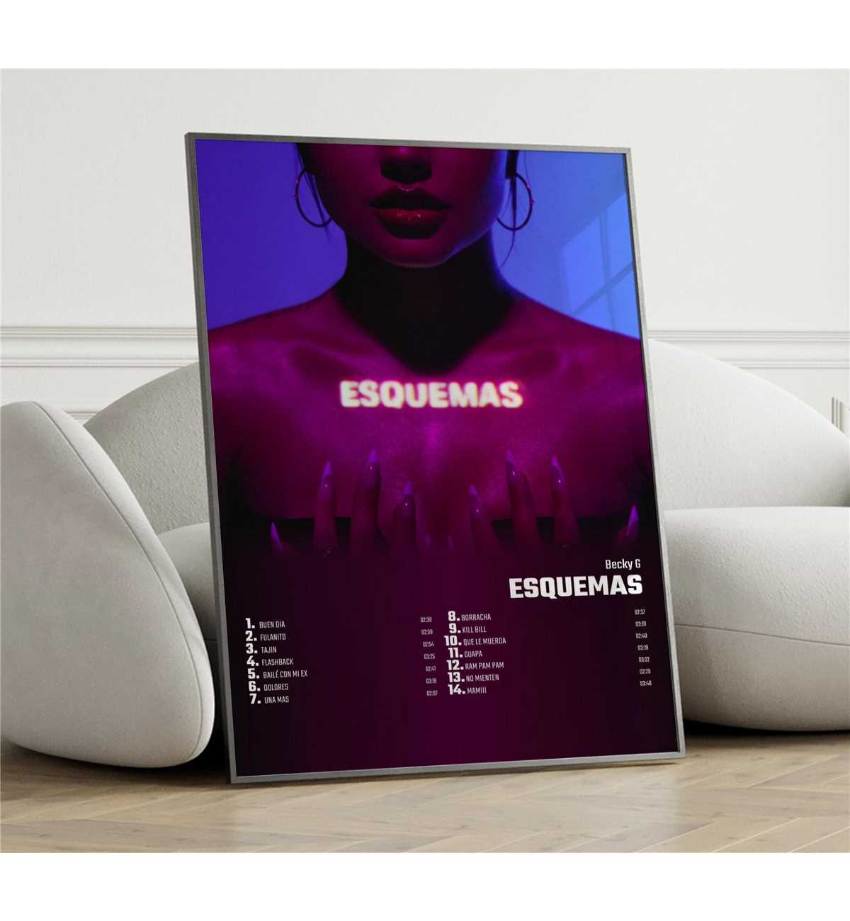 Becky G - Esquemas Album Cover Poster Wall - Inspire Uplift