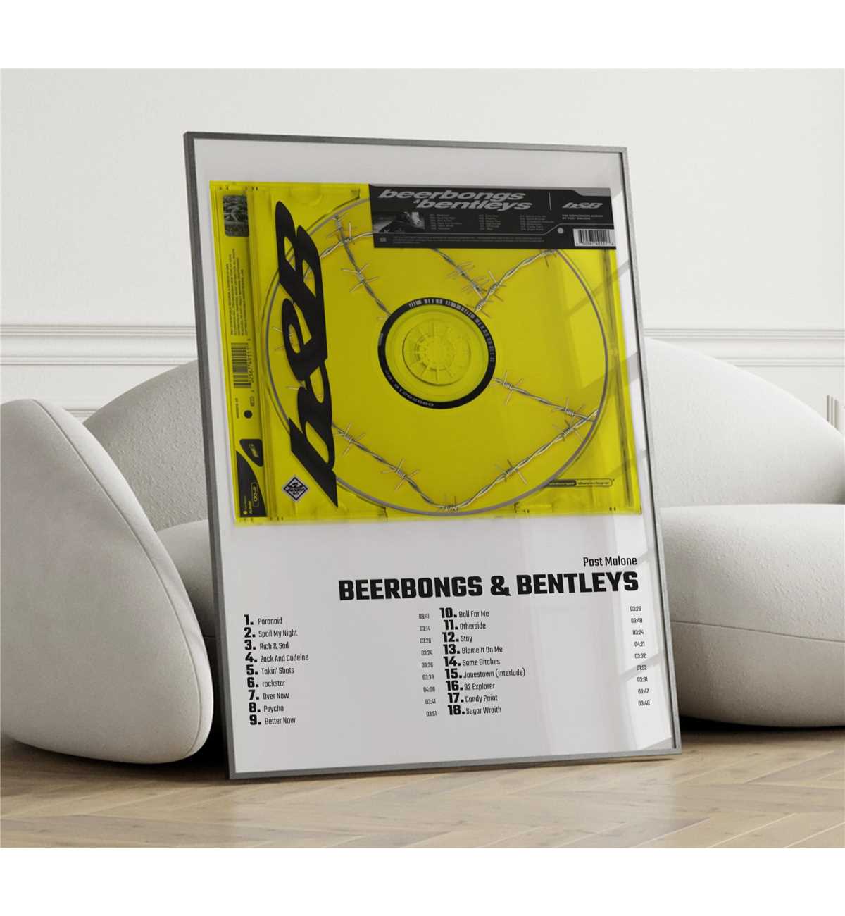 Post Malone Beerbongs Bentleys Album Cover Poster Inspire Uplift 6679