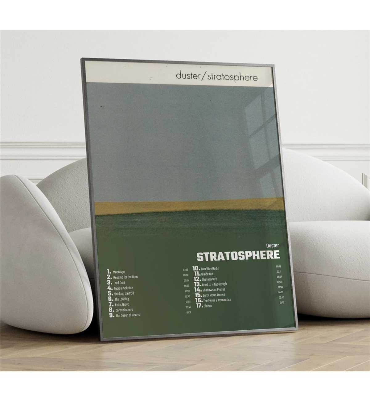 Duster - Stratosphere Album Cover Poster Wall Art, | Inspire Uplift