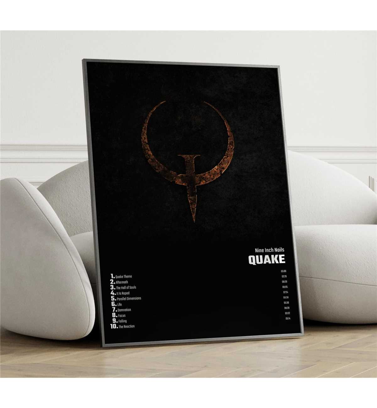 Nine Inch Nails - Quake Album Cover Poster | Inspire Uplift