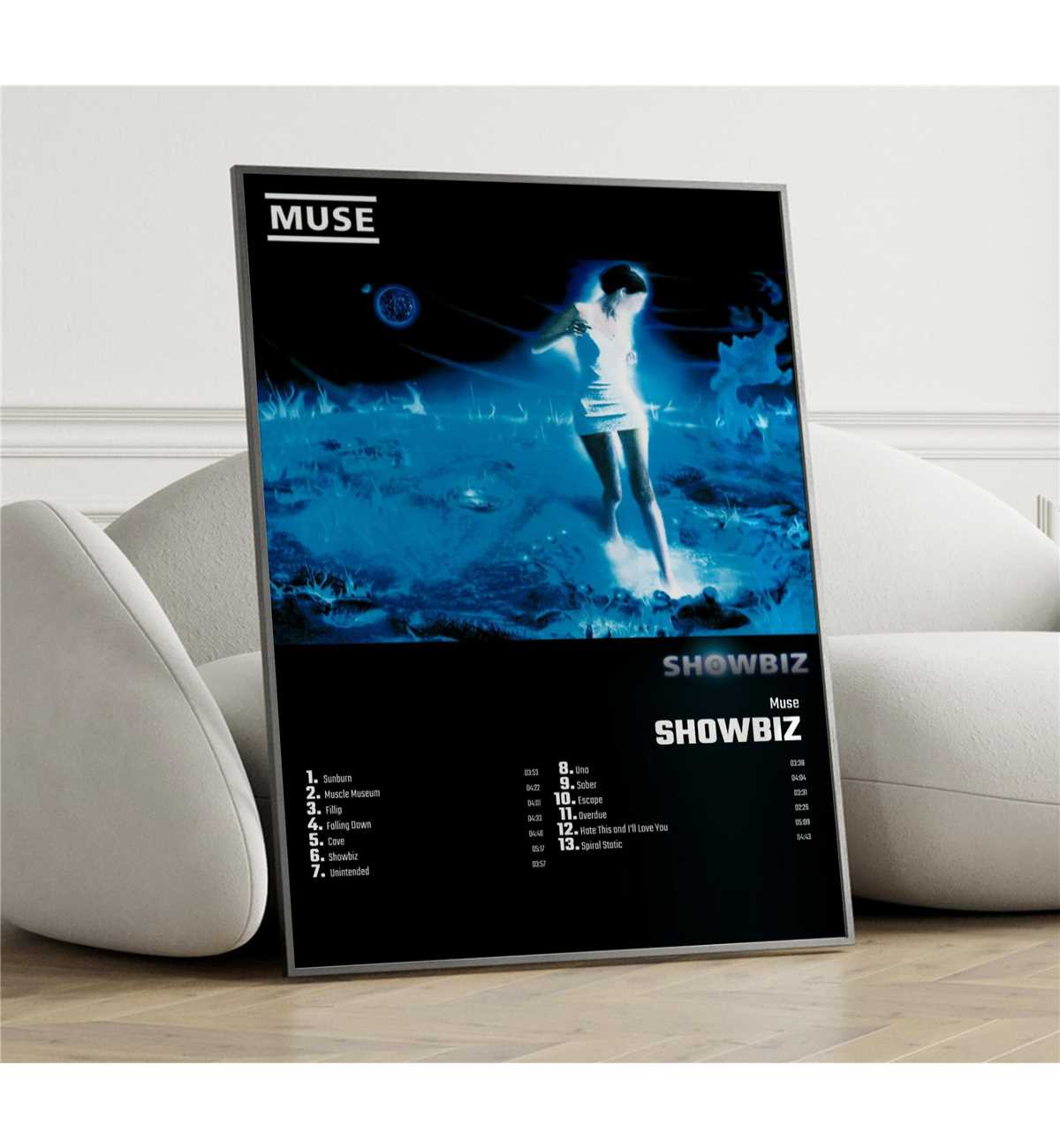 Muse - Showbiz Album Cover Poster Wall Art, | Inspire Uplift