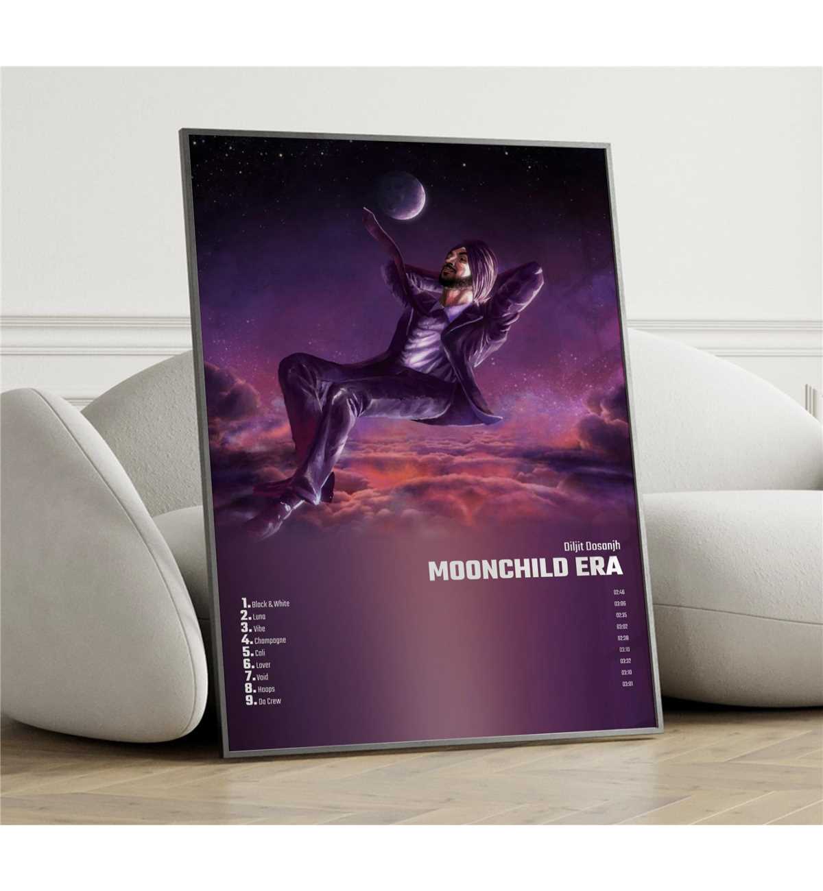 Diljit Dosanjh - Moonchild Era Album Cover Poster | Inspire Uplift