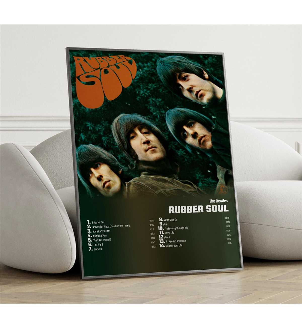 The Beatles - Rubber Soul remastered) Album Cover | Inspire Uplift