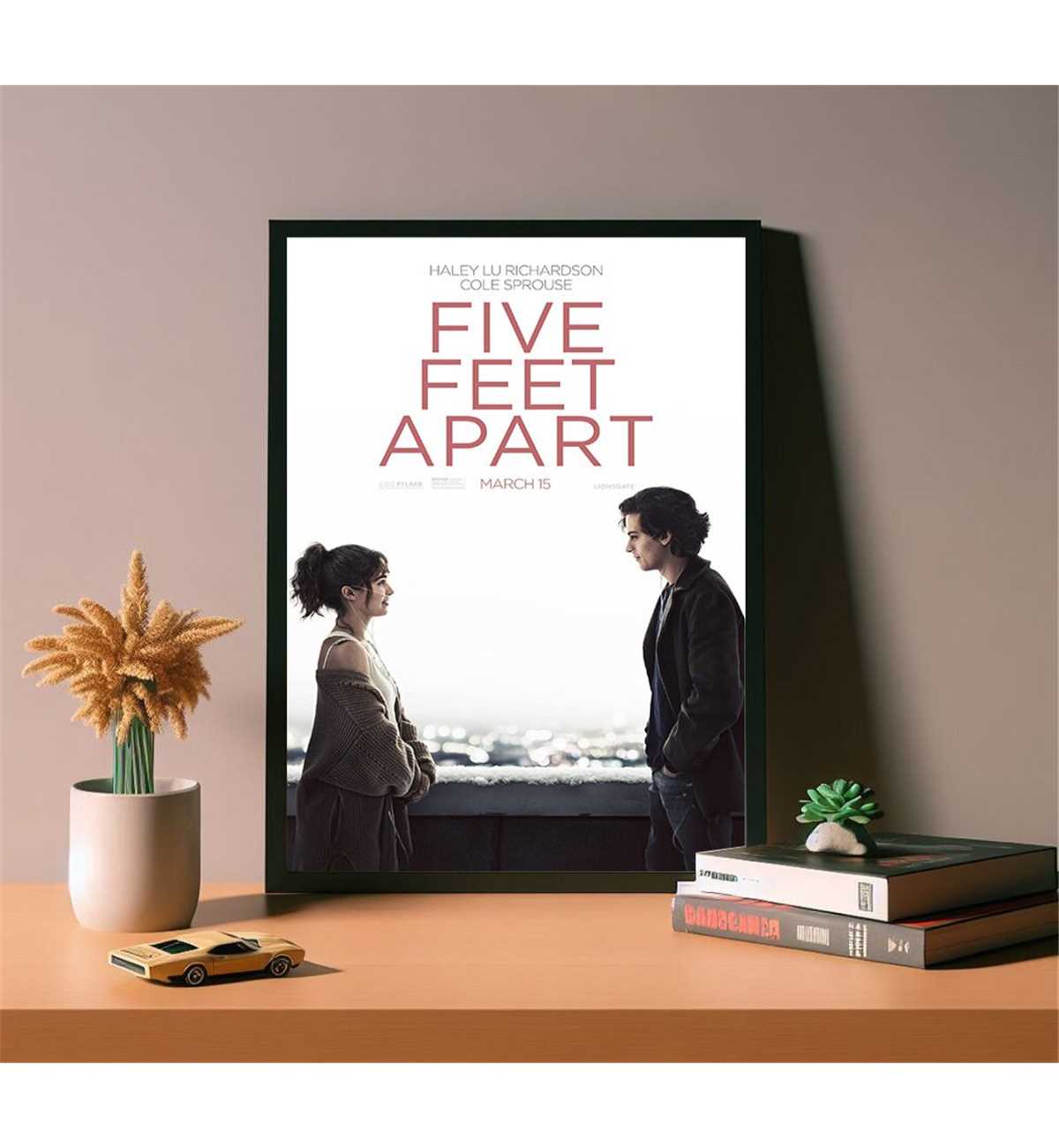 Five Feet Apart Movie Poster, High Quality Canvas | Inspire Uplift