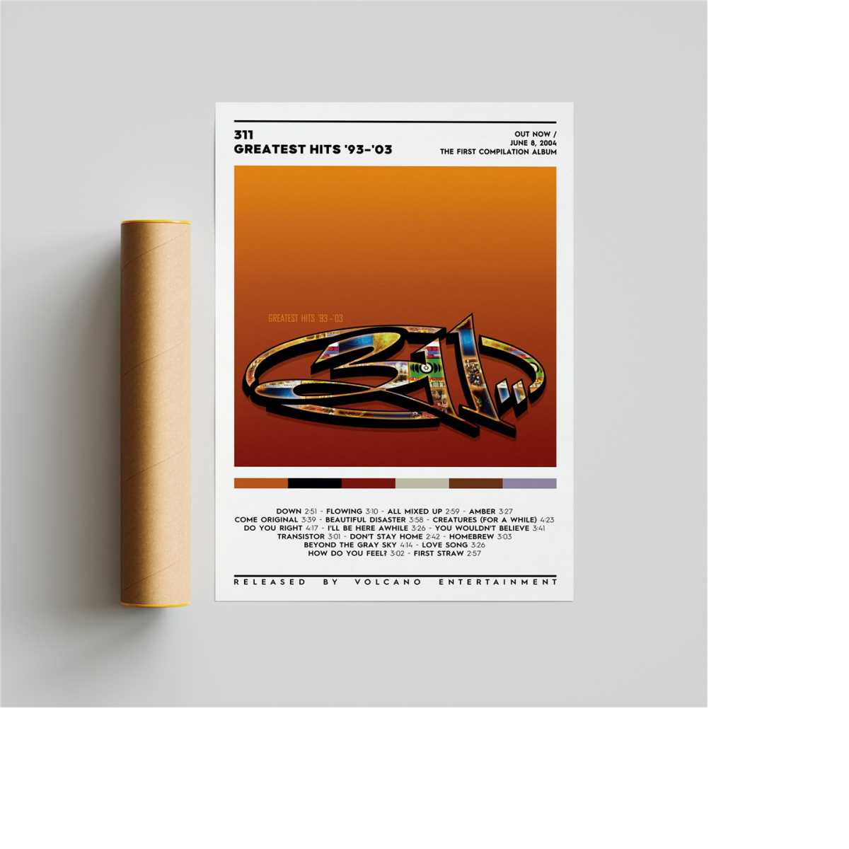 311 - Greatest Hits '93–'03 Album Cover Poster, Tracklist Po | Inspire ...