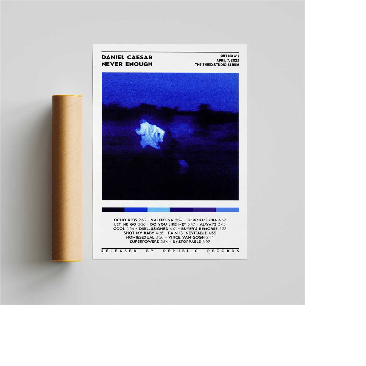 Daniel Caesar - Never Enough Album Poster / Album Cover Post | Inspire ...