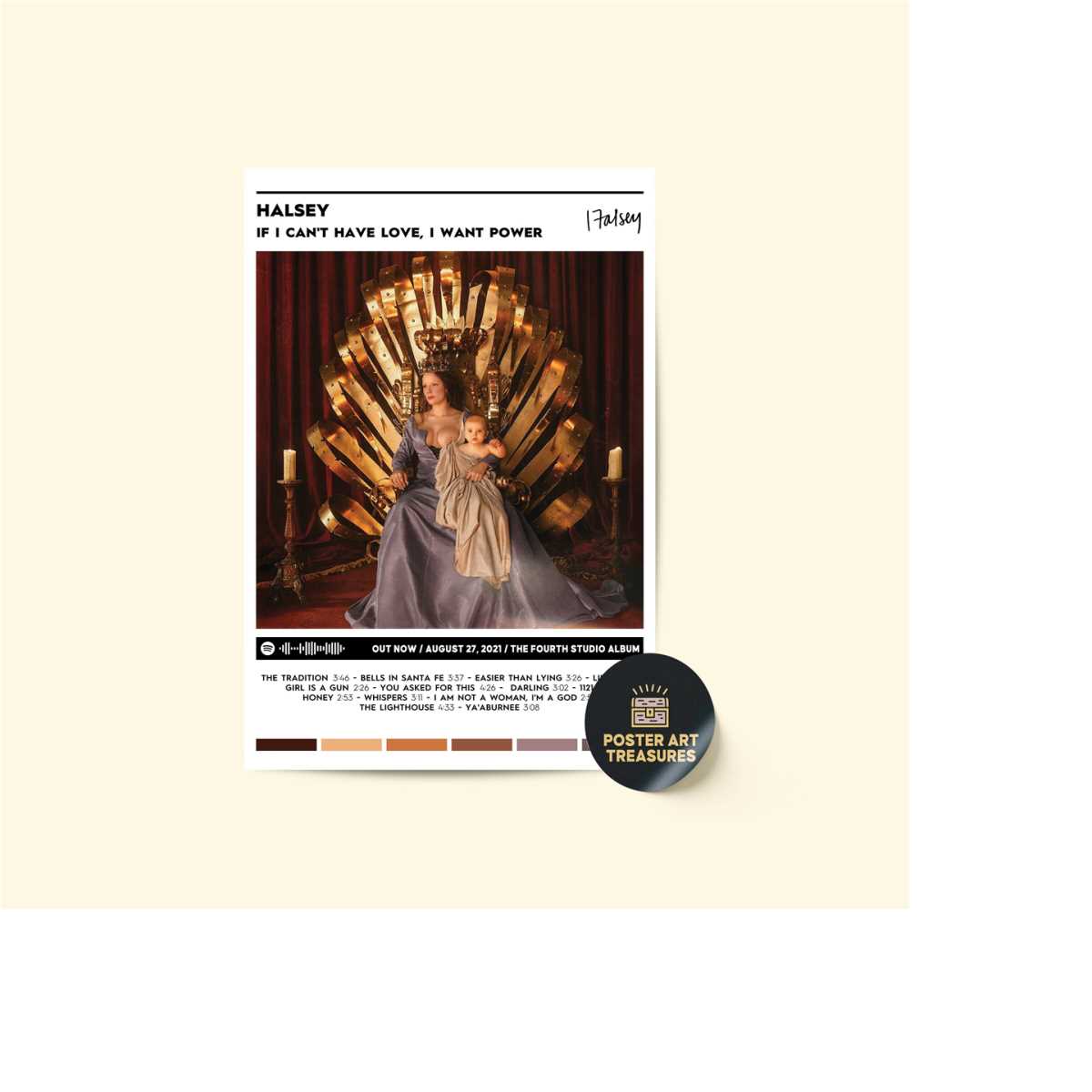 Halsey - If I Can't Have Love I Want Power | Album Cover Pos | Inspire ...