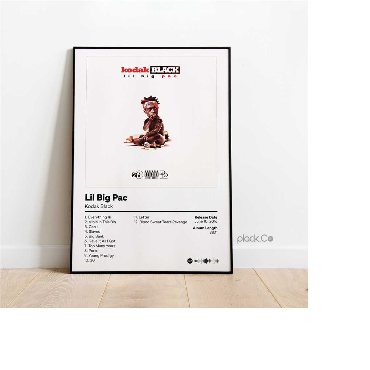 Kodak Black - Lil Big Pac - Custom Album Print - Custom Albu | Inspire ...