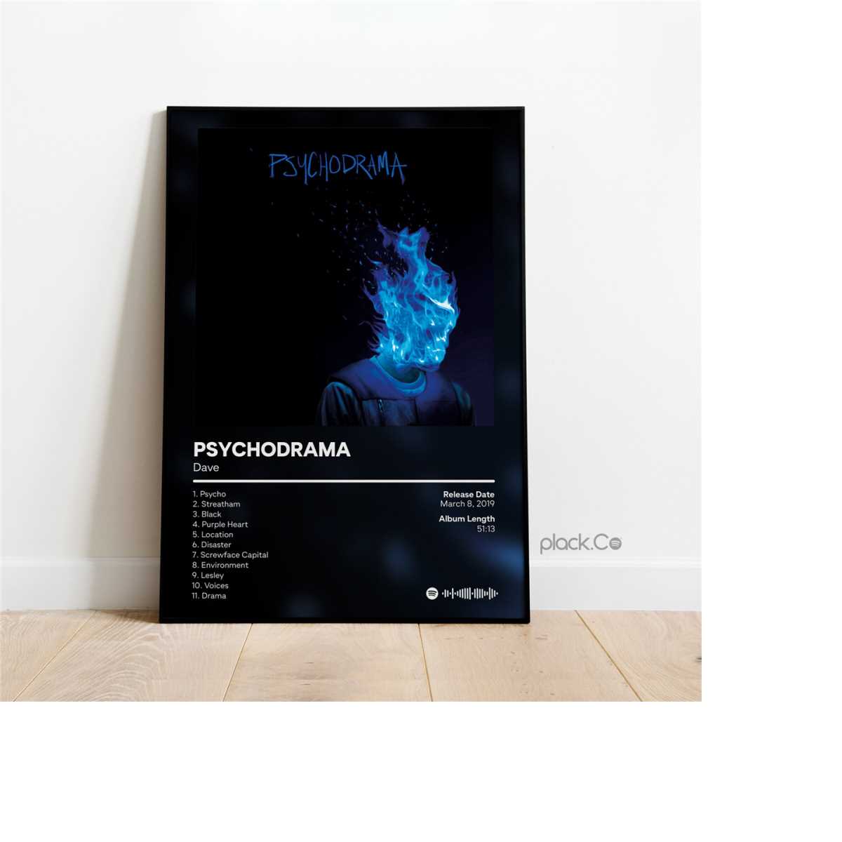 Dave - Psychodrama - Custom Album Poster - Hip Hop Wall Art | Inspire ...