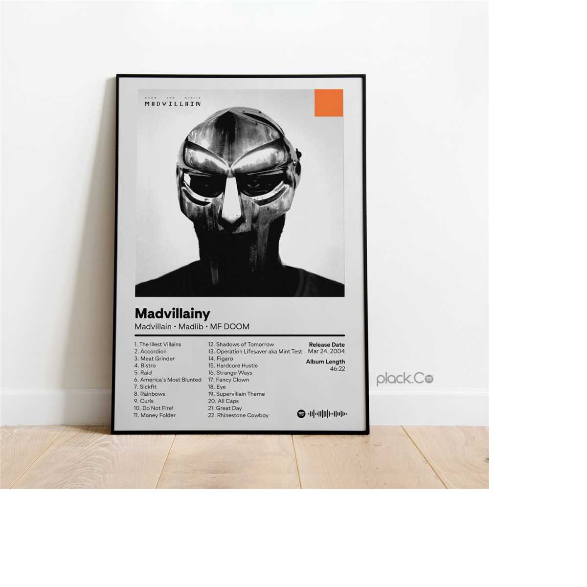 MF DOOM & Madlib - Madvillainy - Custom Album Poster - Hip H | Inspire Uplift