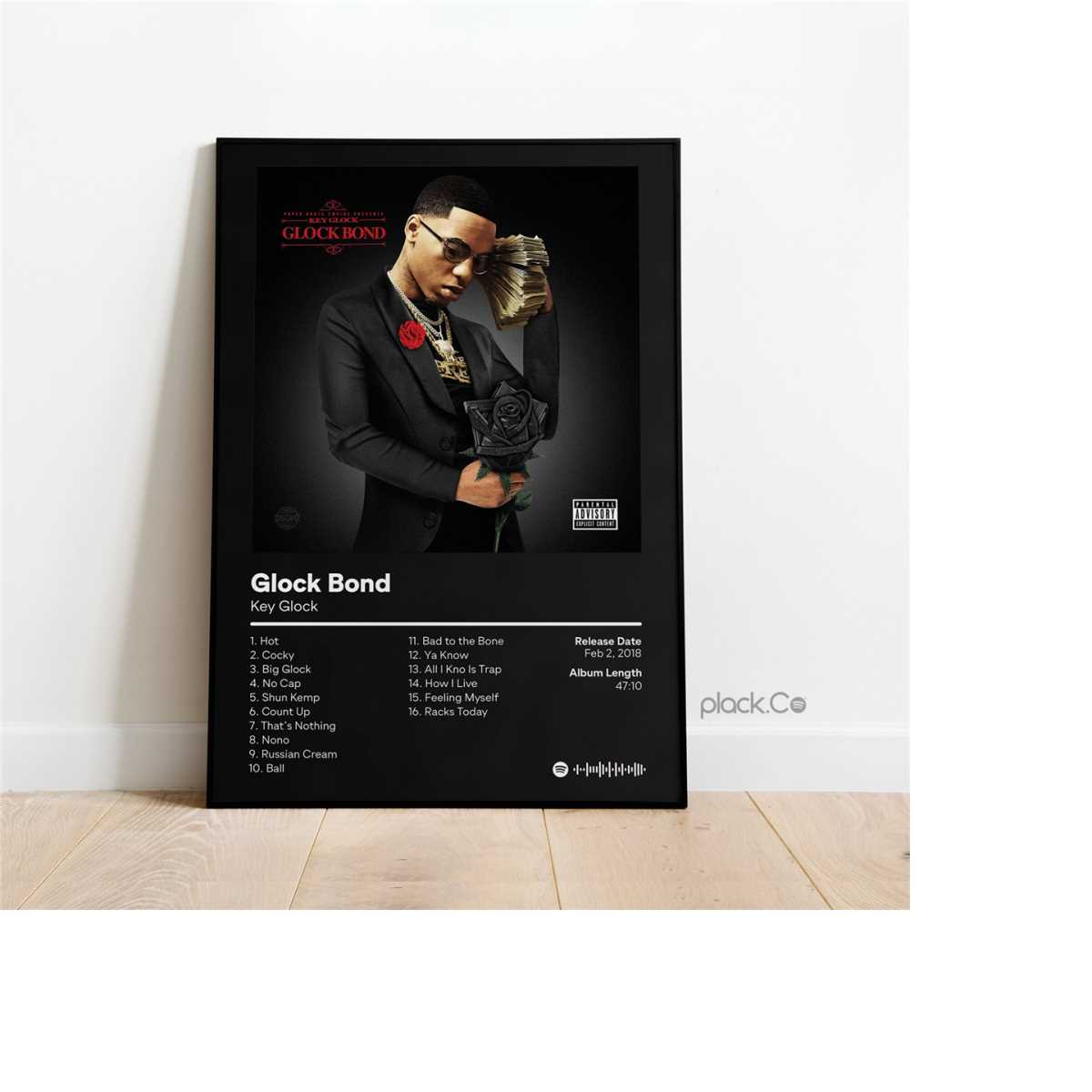 Key Glock - Glock Bond - Custom Album Poster - Hip Hop Print | Inspire ...